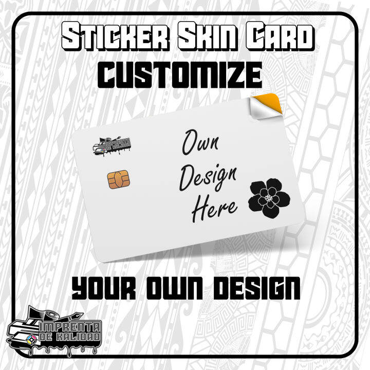 Customize Skin Card Sticker Vinyl Debit/ATM/beep card sticker skin ...