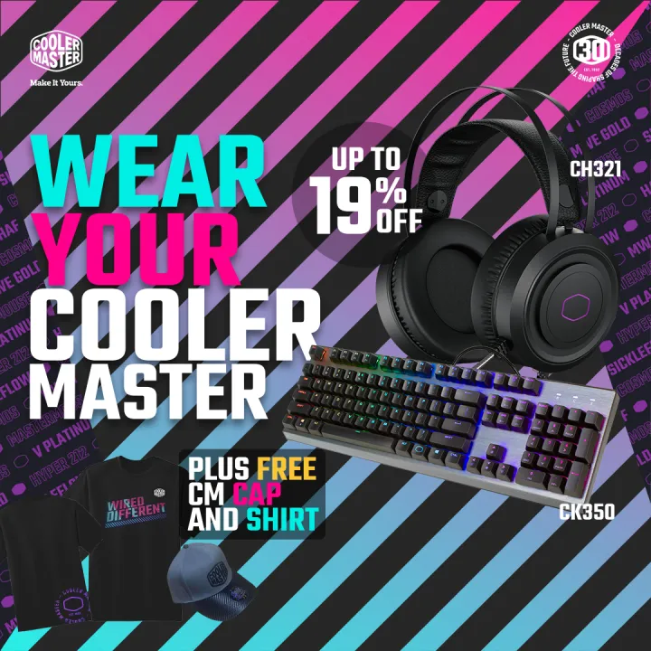 Wear Your Cooler Master! CH-321 Gaming Headset with CK-530 Mechanical ...
