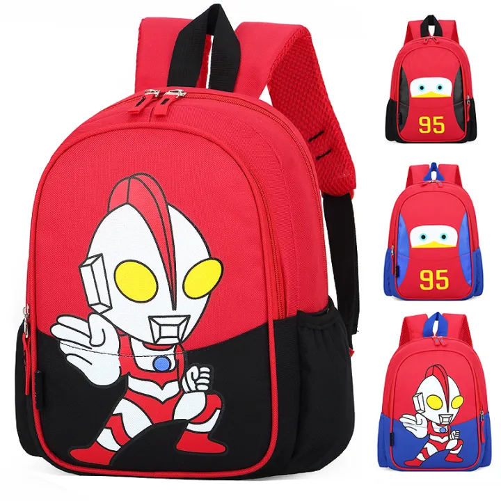 Children's School Bag Cartoon Animation Ultraman Backpack Waterproof ...