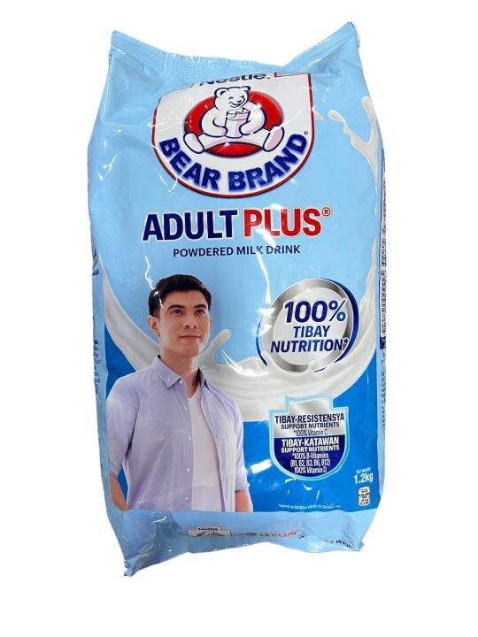 Bear Brand Adult Plus Powdered Milk 1.2kg | Lazada PH