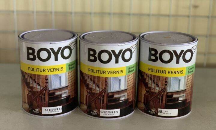 BOYO POLITUR VERNIS SOLVENT BASED 1 LITER | Lazada Indonesia