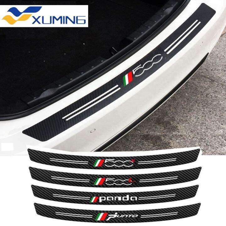 《READY STOCK》1PCS Carbon Fiber Car Rear Bumper Protection Sticker For ...