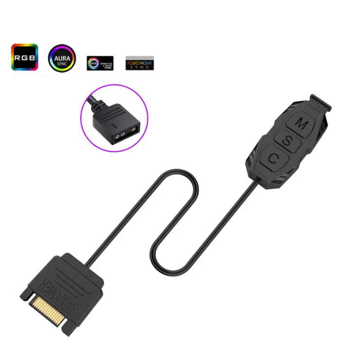 Pureone 5V 3Pin RGB Controller SATA Powered Professional ...