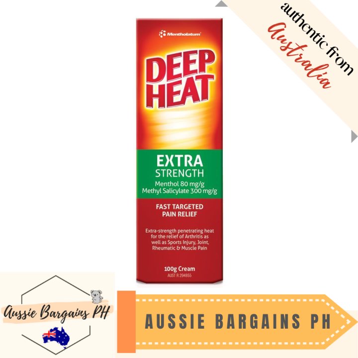 Deep Heat Extra Strength Cream for Arthritis 100g [EXP DATE: 2/2026 ...