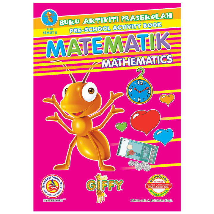 Pre-School Activity Book Mathematics SIRI SEMUT 8 | Lazada