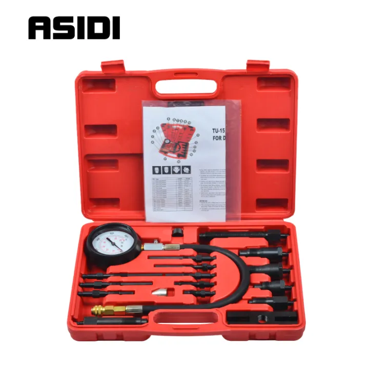 Professional Diesel Engine Cylinder Compression Tester Tool Kit Set ...