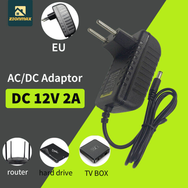 Adaptor Output DC 12v 2A 220V AC Power Supply Adapter LED CCTV Harga ...