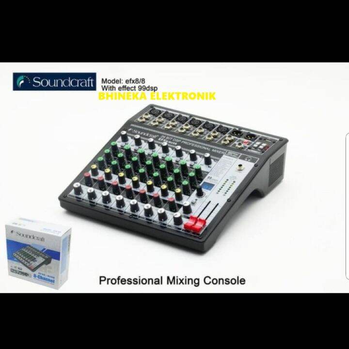 MIXER SOUNDCRAFT EFX8 / EFX 8 8 CHANNEL 8 USB | Lazada Indonesia