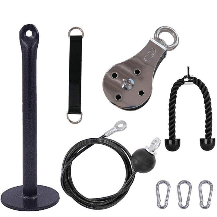 Pulley Cable Machine Attachment System with Loading Pin Arm Muscle ...