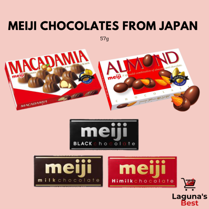 Meiji Chocolates from Japan Macadamia 63g / Almond 74g / Meiji Black ...