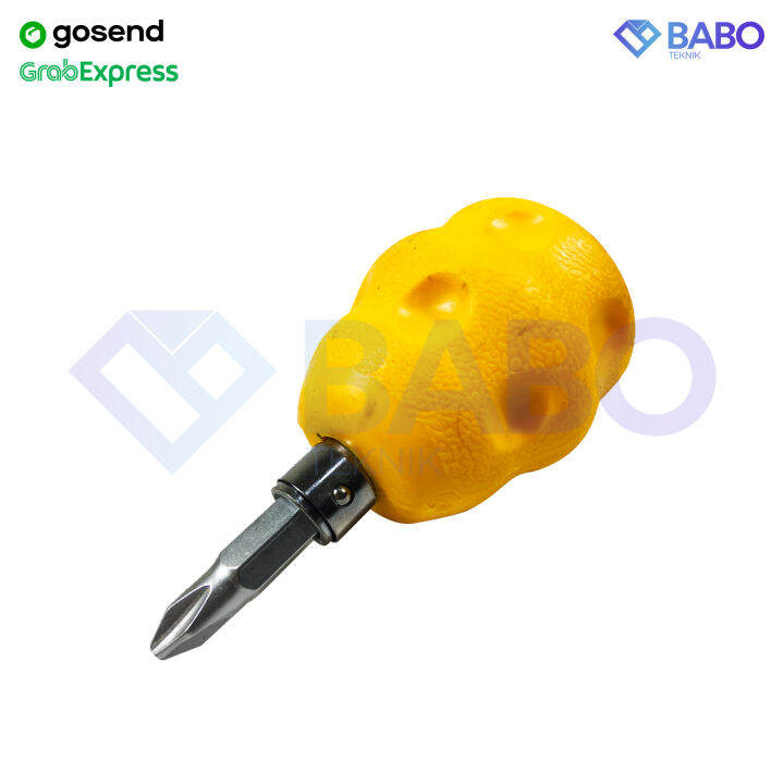 WIPRO Screwdriver / Obeng 2 in 1 Bulat Kombinasi Plus Minus | Lazada ...