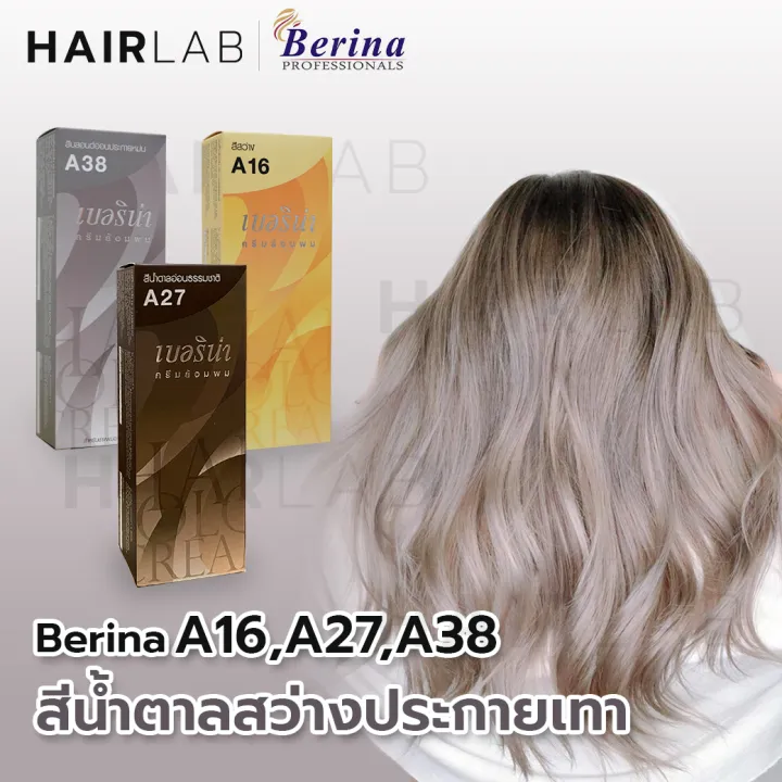 พร้อมส่ง เซตสีผมเบอริน่า Berina hair color Set A16+A27+A38 สีน้ำตาล ...