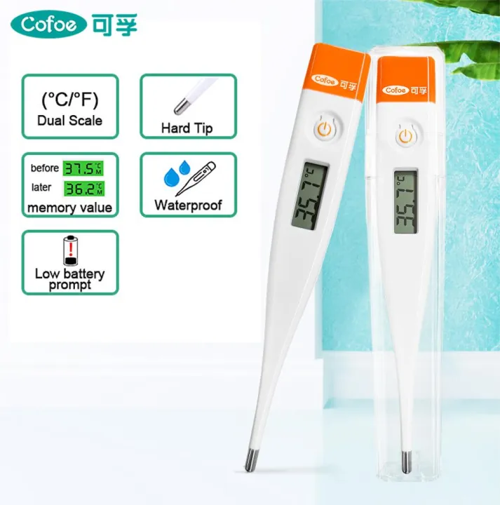 Cofoe Digital Electronic Thermometer Hard Tip Fever Thermometer Body ...