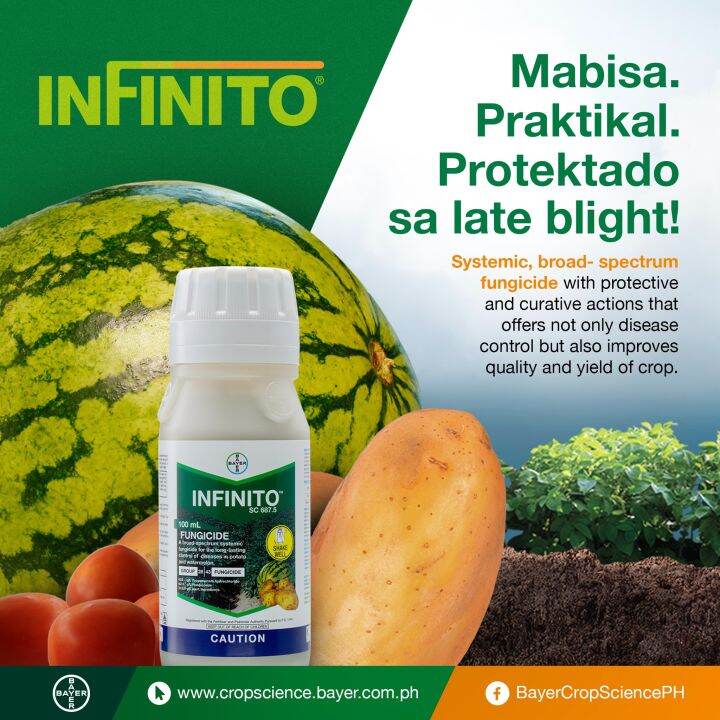 INFINITO SC 687.5 100mL FUNGICIDE BY: BAYER FOR PLANT CARE AND CROPS ...