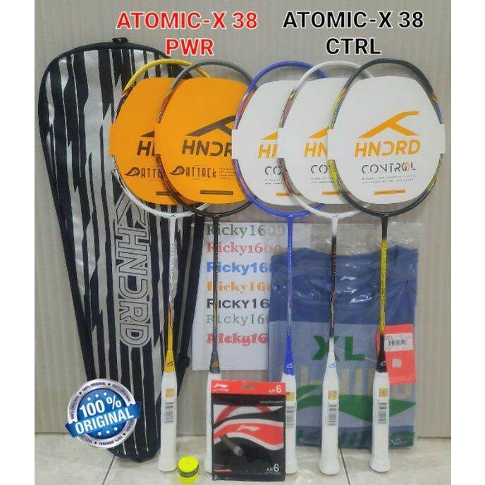 RAKET BADMINTON HUNDRED ATOMIC-X 38 POWER / ATOMIC-X 38 CONTROL - HEAD ...