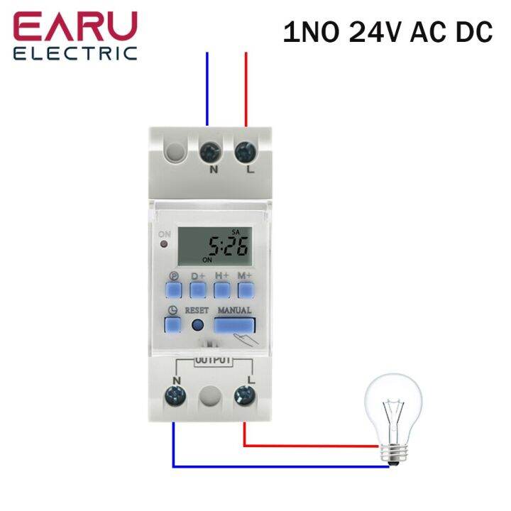 Thc 15a 30a New Type Din Rail 2 Wire Weekly 7 Days Programmable Digital