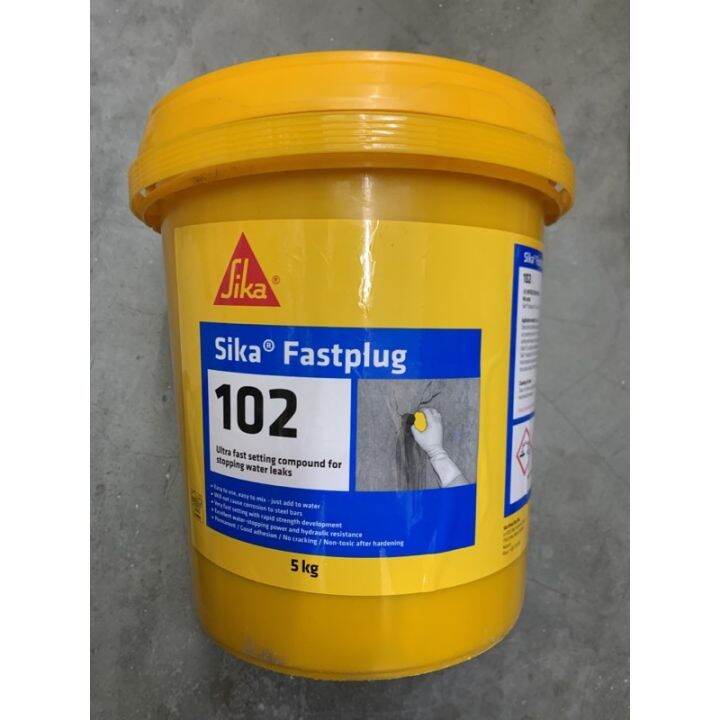SIKA FASTPLUG 102 (5KG) - ULTRA FAST SETTING COMPOUND FOR STOPPING ...