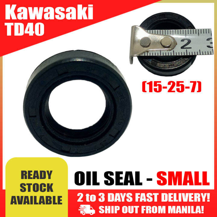 TD40 Oil Seal Small 25-15-7 for Kawasaki 2 stroke TD40 FD40 Grass ...