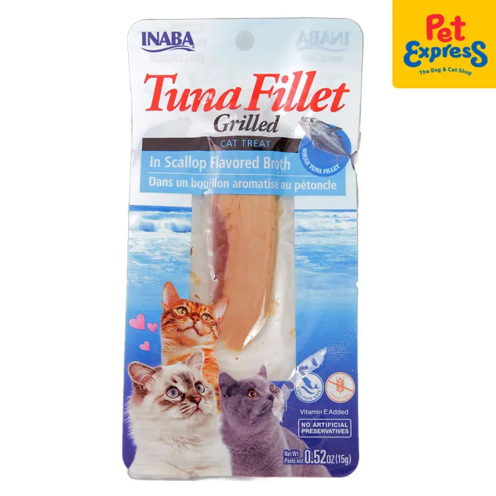 Inaba Grilled Tuna Fillet in Scallop Broth Cat Treats 15g (USA-502A ...