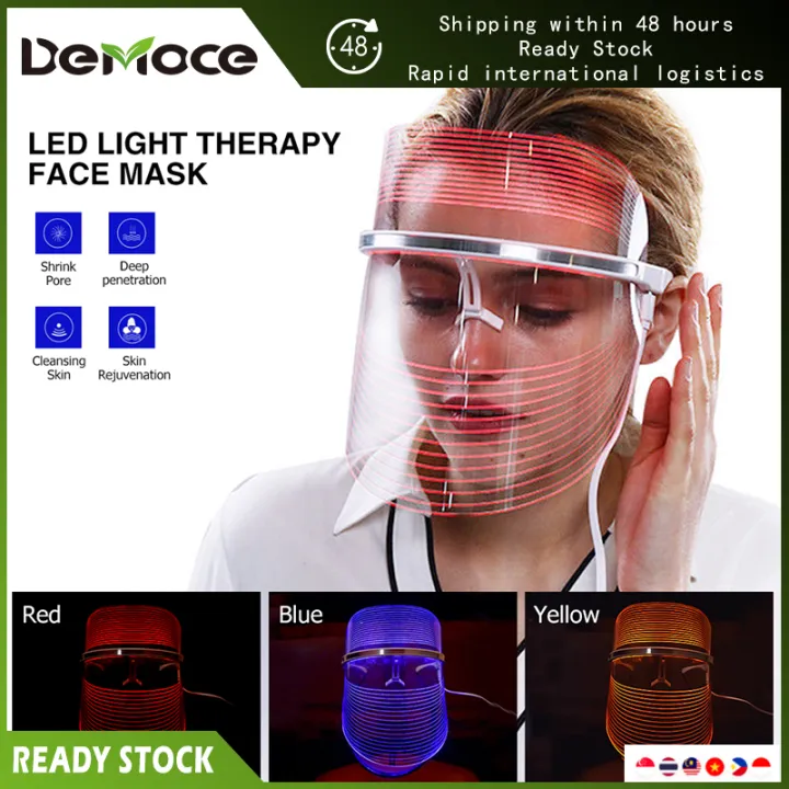 DeMoce Masker Wajah Kecantikan LED, Instrumen Masker Wajah Lampu LED 3 ...