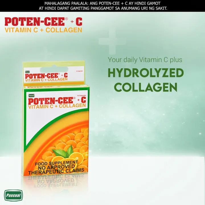 Potencee collagen (vitamin c 70mg +collagen 650mg)10pcs per pack ...