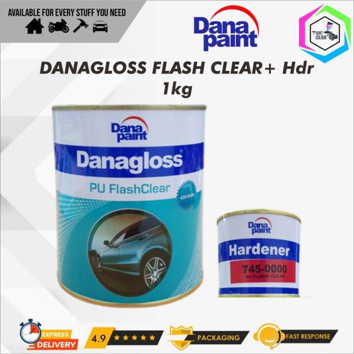 Clear Coat / Pernish Danagloss PU Flash Clear + Hdr 1kg | Lazada Indonesia