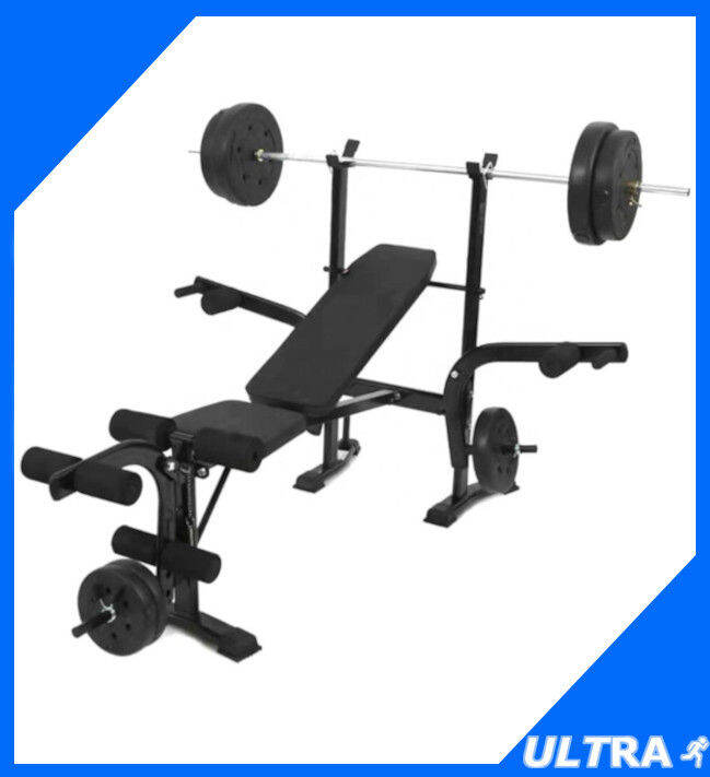 Weight Lifting Bench Chair Chest Press Squat Sit Up Dumbell Rack (Bench ...