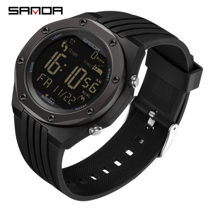 SAMDA Top Luxury Brand Fashion Sports Men Watches Digital Step ...