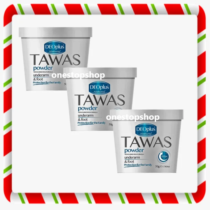 DEOplus Tawas Powder Underarm & Foot 50g x3 | Lazada PH