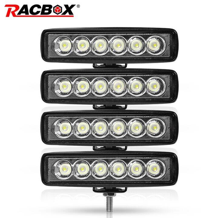 6inch LED work light bar 18w Spot Beam Spotlight running Fog lights ...