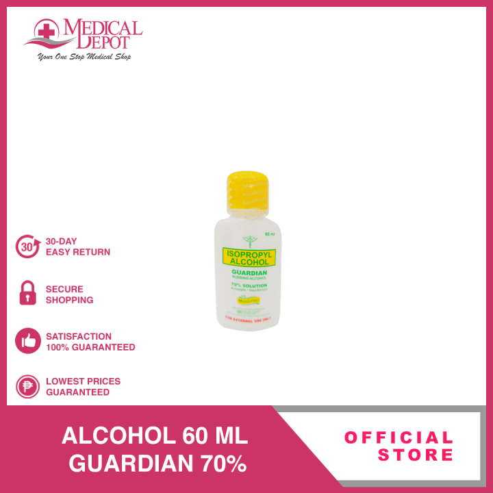 Guardian Alcohol 70% - 60ml | Lazada PH
