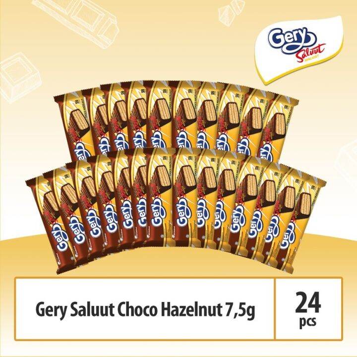 WAFER SALUT COKLAT HAZELNUT GERY SALUUT 6GR x 24PCS | Lazada Indonesia