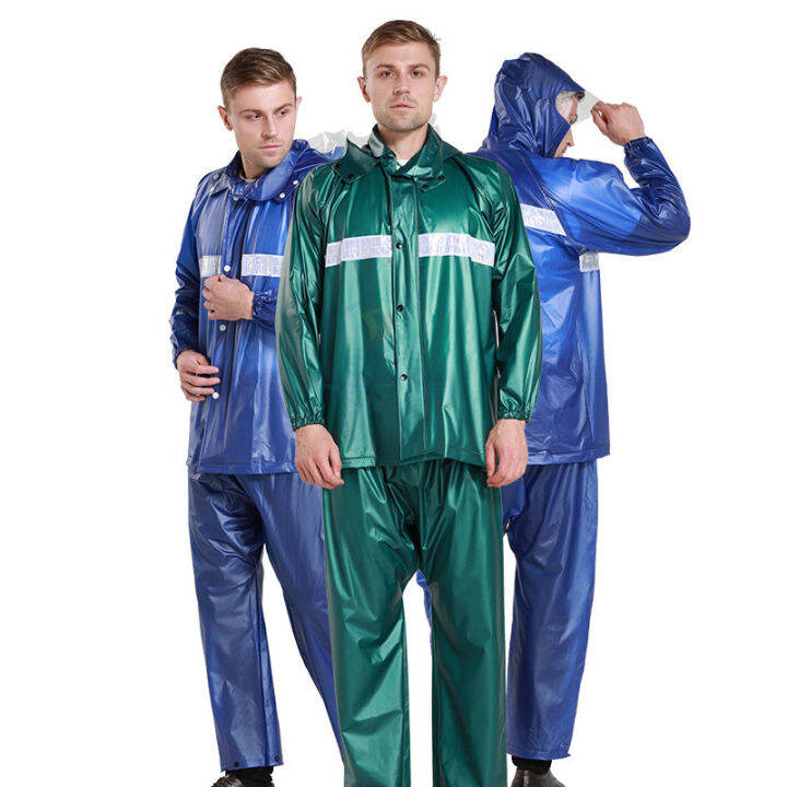 Water Proof Reflectorized Raincoat Jacket And Pants 100% Water Proof ...