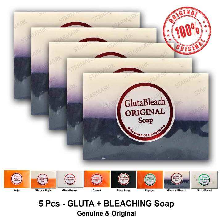Glutathione Soap plus Bleaching Soap Original White and Black Soaps ...