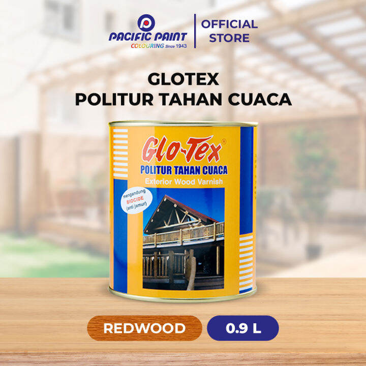 Glotex Politur Tahan Cuaca-Cat Khusus (Kayu)- RED WOOD-0.9liter | Lazada Indonesia