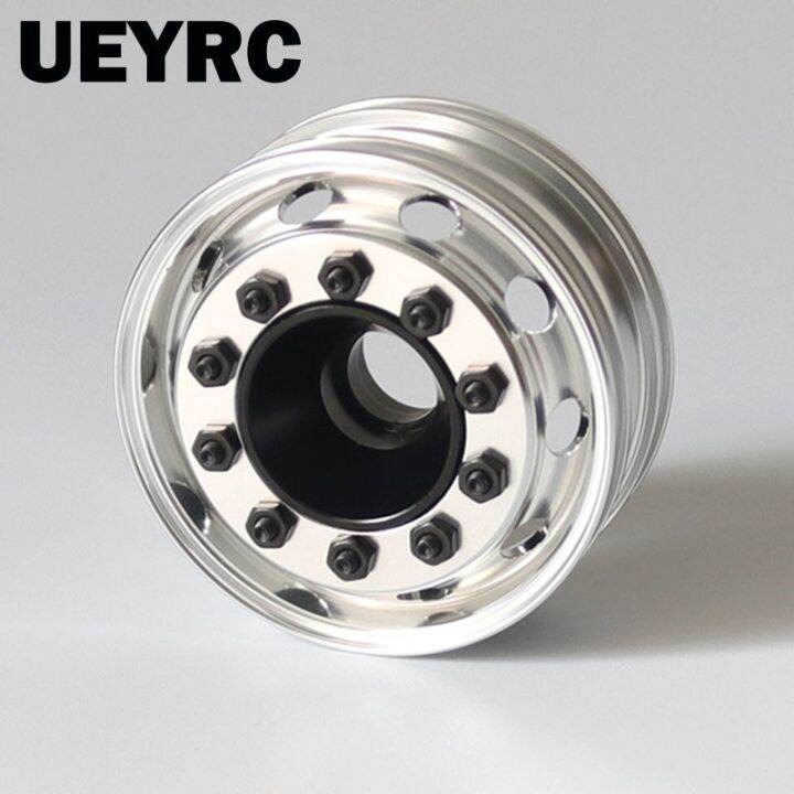2pcs 1:14th Scale Aluminum Alloy Wheels 20mm Bearing Hub Rim for Tamiya ...