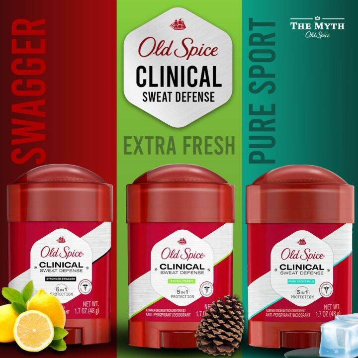 Old Spice Soft Solid Sweat Defense Clinical เนื้อโฟม สูตรอ่อนโยนต่อผิว ...
