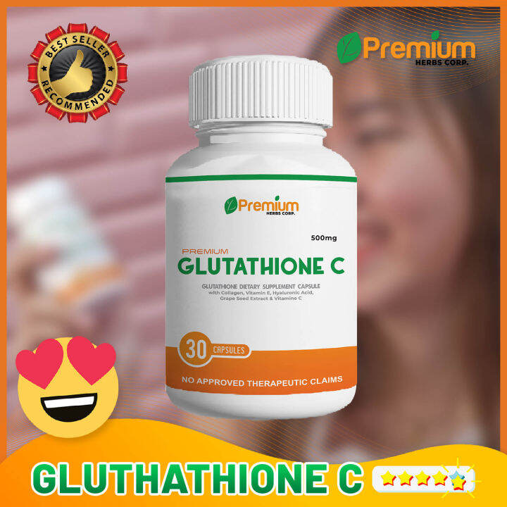 P-Shop Premium Glutathione C (30 Capsules) with Original Collagen and Gluthatione Advance ...