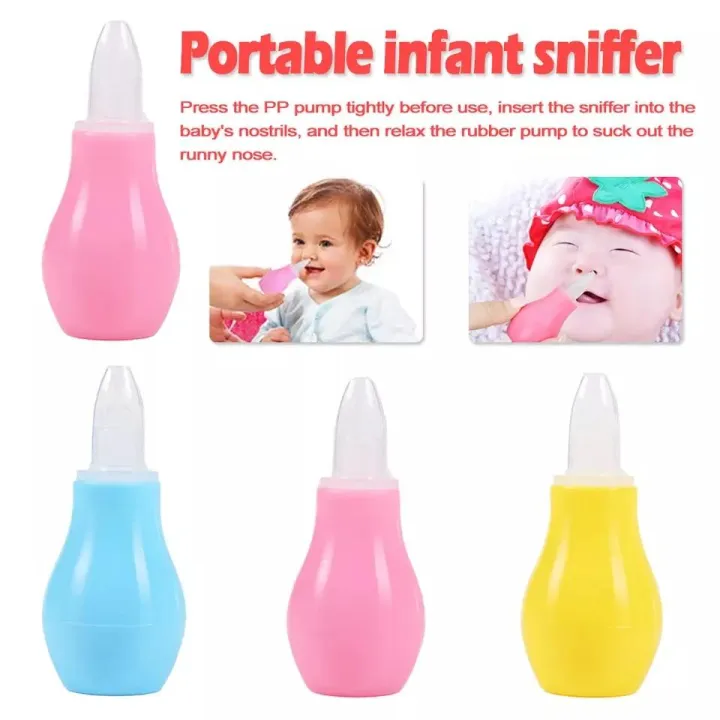 Baby Safe Nasal Vacuum Aspirator Suction Nose Cleaner Mucus Runny ...