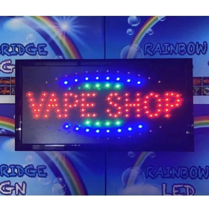 VAPE SHOP - RAINBOW BRIDGE LED SIGNAGE (New-Small-Large) SIZE: W48cm ...