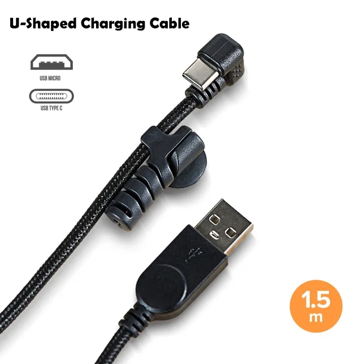 สายชาร์จสำหรับโทรศัพท์มือถือ U-Shaped Charging Cable | Lazada.co.th