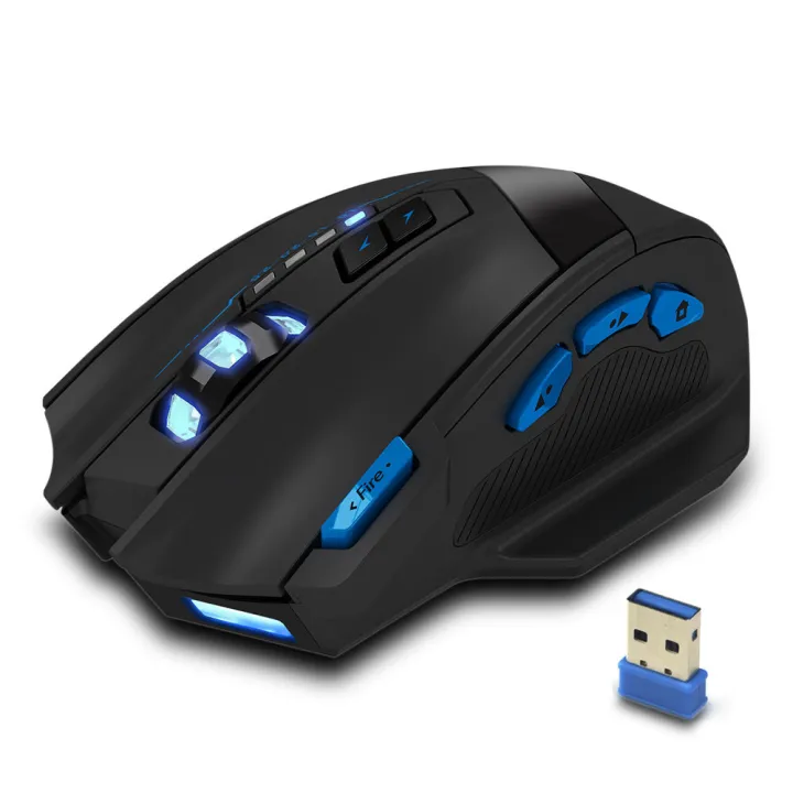 ZELOTES master wireless photoelectric mouse rechargeable 2.4g Wired ...