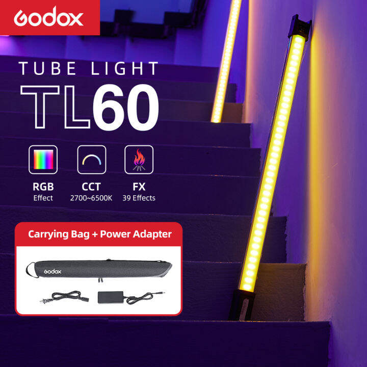 Godox TL60 RGB สีมือถือแสงติด Pavotube สนับสนุนการควบคุมระยะไกล APP หลอดไฟ Led สตูดิโอถ่ายภาพ ...