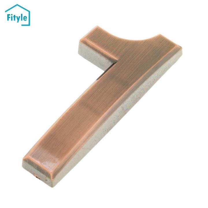 Fityle 5cm House Hotel Door Address Plaque Bronze Sign Number 1 Digit ...
