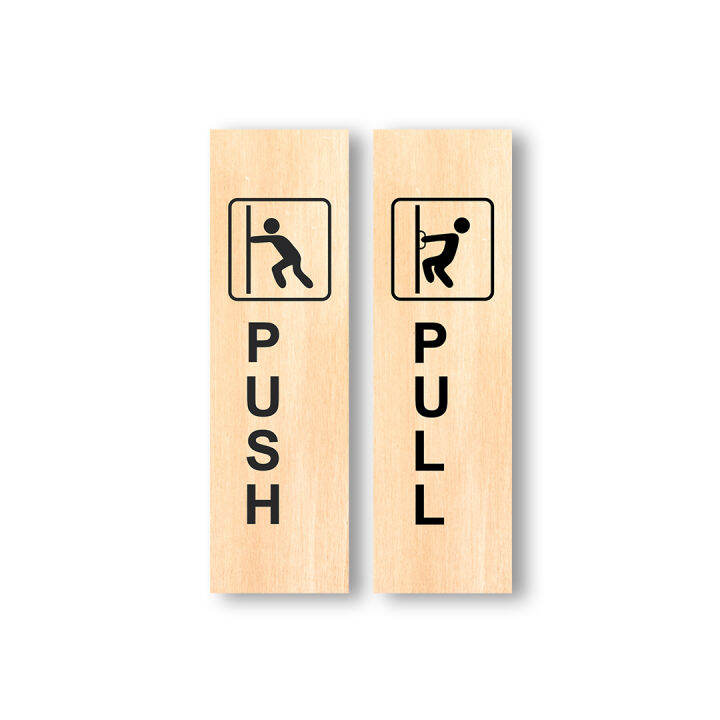 stiker pull push - stiker pintu - pull push ckt | Lazada Indonesia