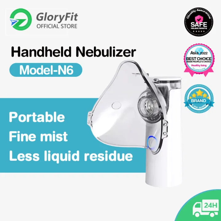 Gloryfit Portable Mesh Nebulizer Alat Uap Bantu Pernafasan Asma ...