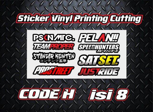stiker sponsor sticker logo PROSTREET YSS RCB TK RACING OHLINS PSKNMRC ...