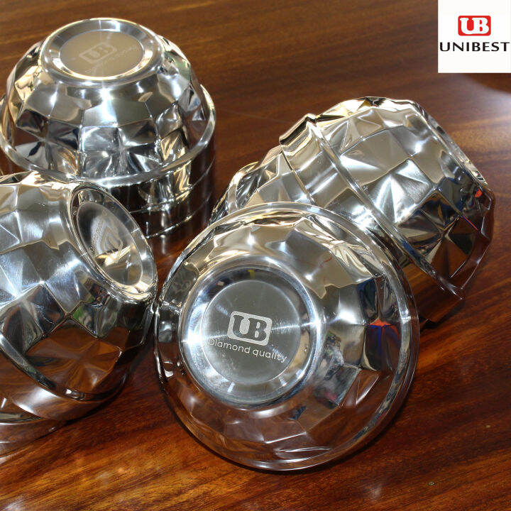 UNIBEST UB D140-14CM Stainless Steel Diamond Bowl (10PCS) | Lazada PH