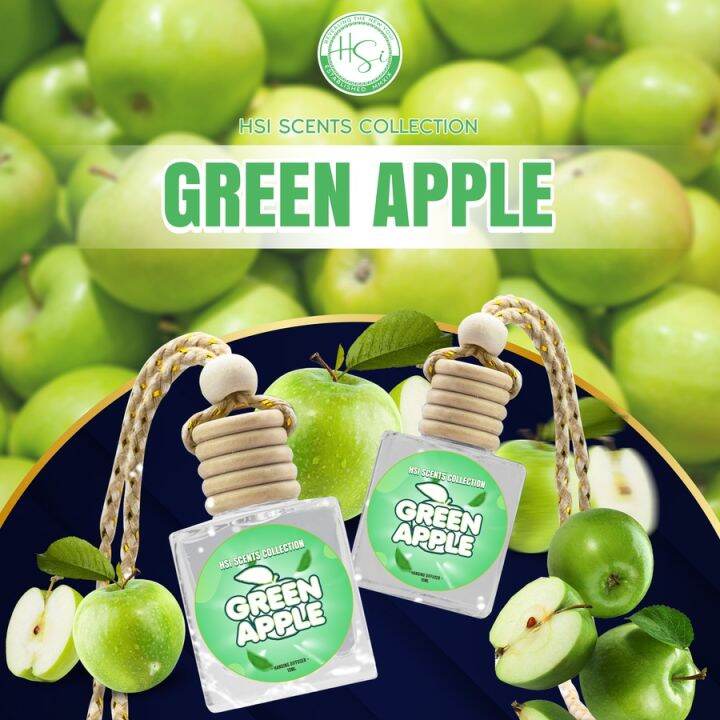 HSI Scents Collection Car and Room Green Apple Hanging Diffuser 100% ...