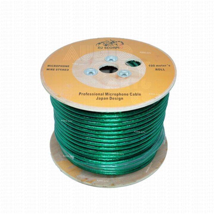 DJ Scorpio 100m Spool Heavy Duty Stereo Microphone Cable Wire | Lazada PH